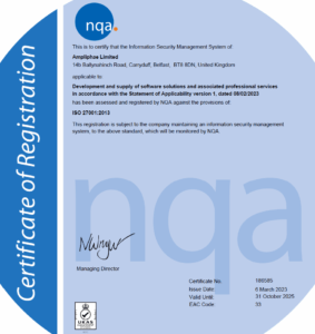 Ampliphae Achieves ISO 27001 ! - Ampliphae